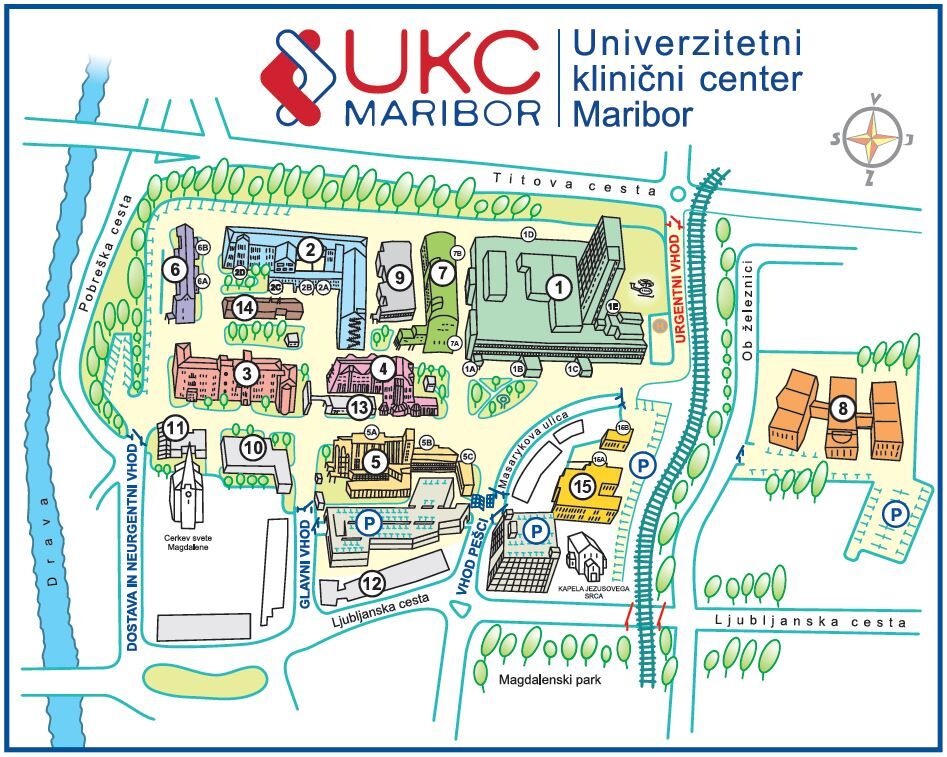 Zemljevid - UKC Maribor